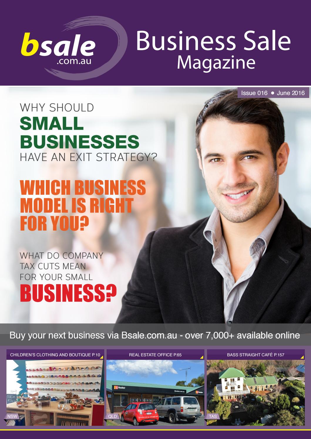 Business for Sale Magazine June 2016 by BSALE Australia - Issuu