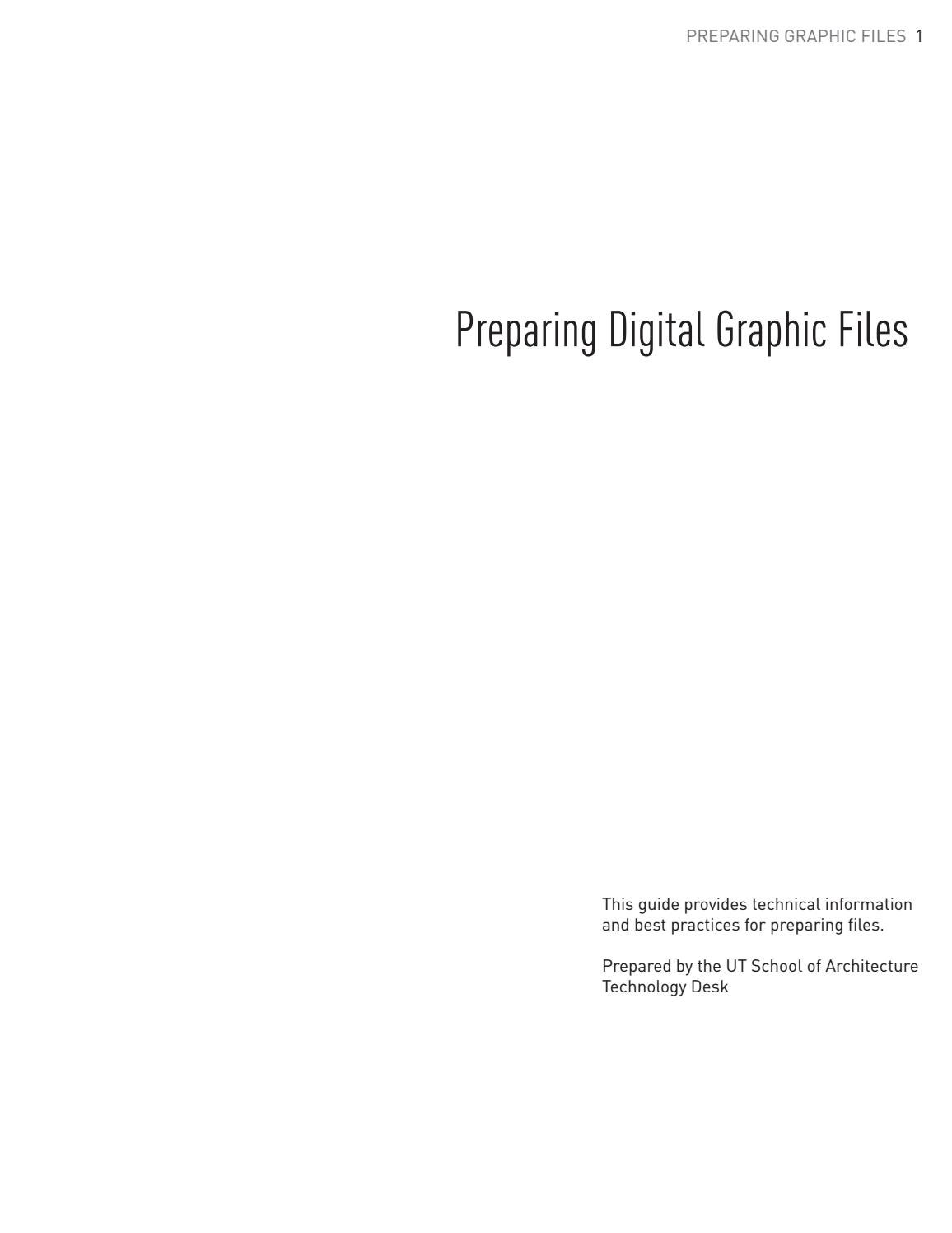 Portfolio Printing Guide by UT School of Architecture - Issuu