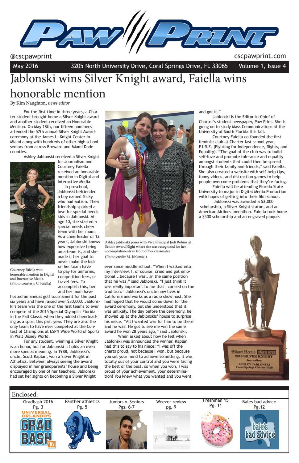 Paw Print Volume 1 Issue 4 by CSC Paw Print - Issuu