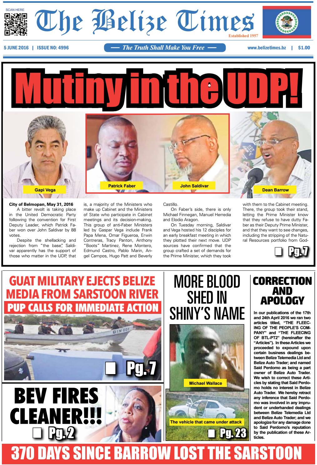 Belize Times June 5, 2016 by Belize Times Press - Issuu