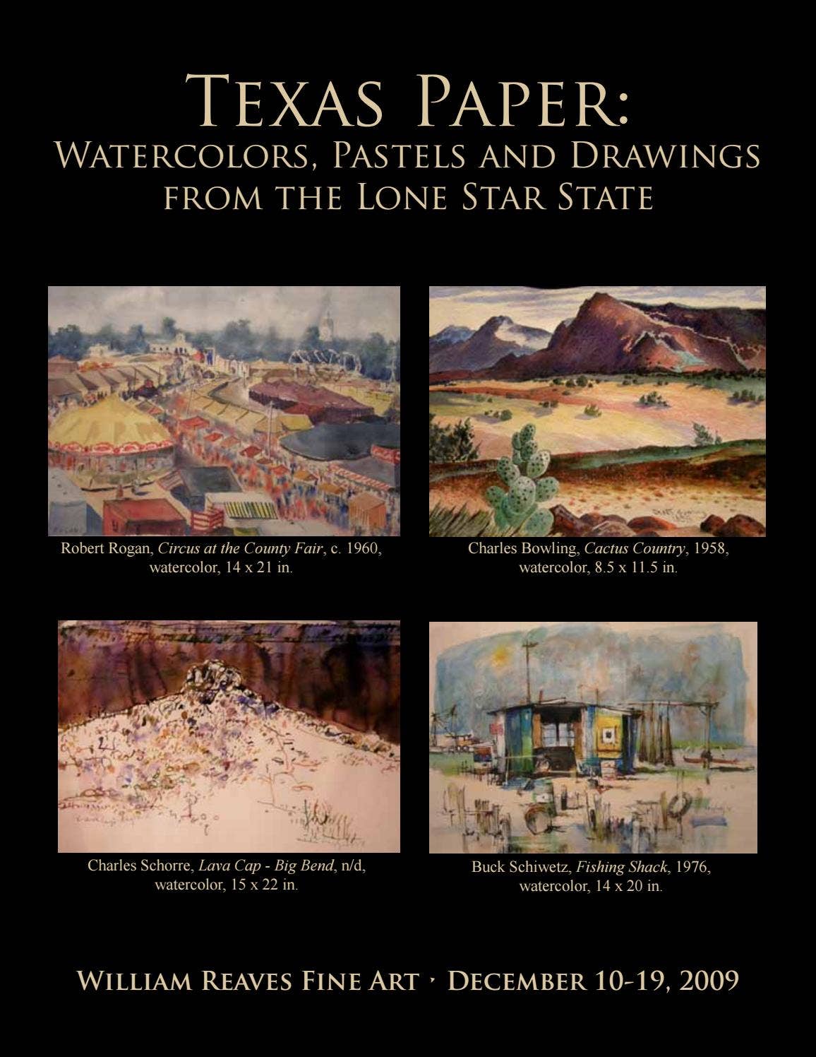 Texas Paper: Watercolors, Pastels and Drawings from the Lone Star State ...