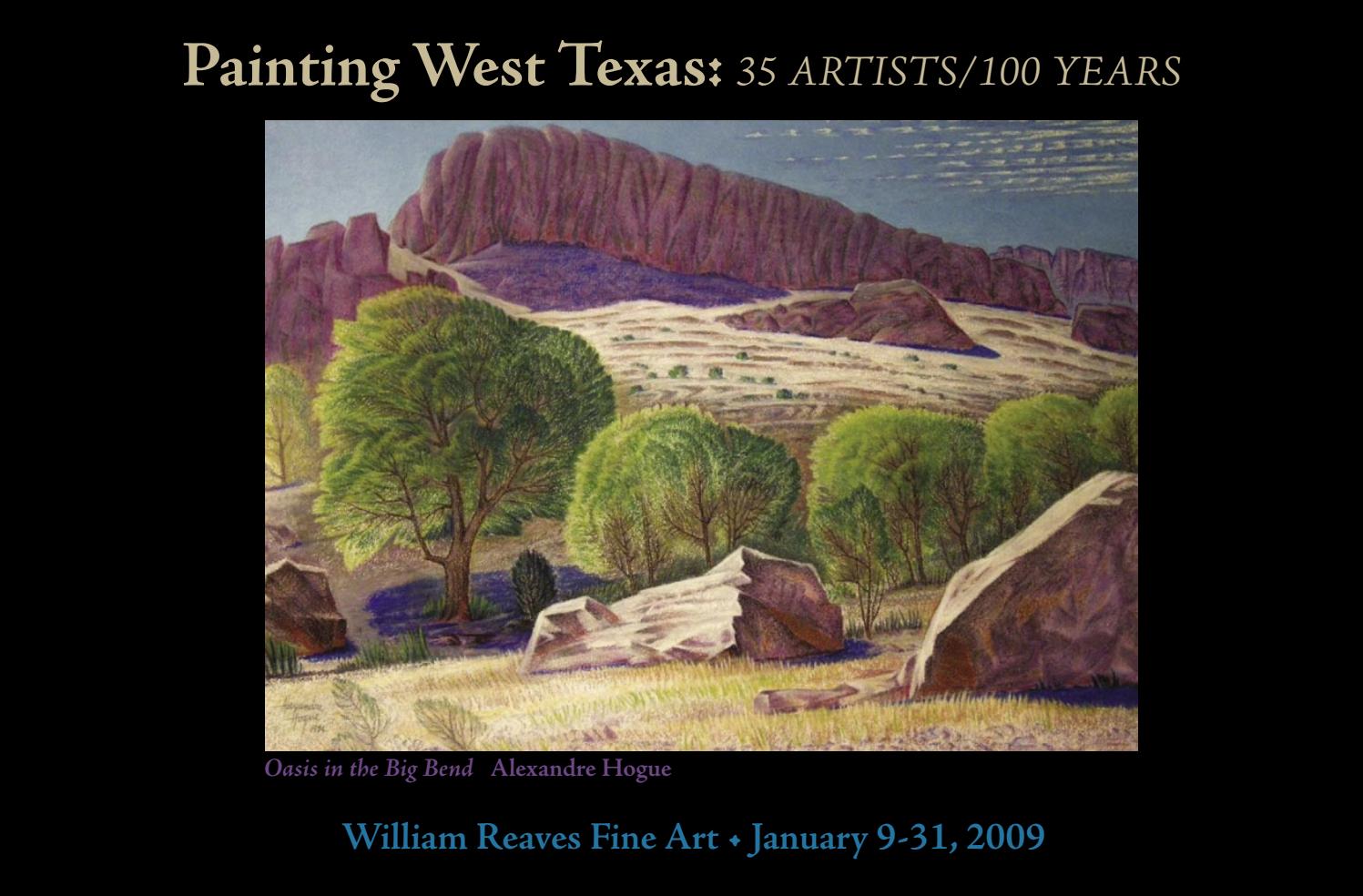Painting West Texas: 35 ARTISTS/100 YEARS by Foltz Fine Art - Issuu