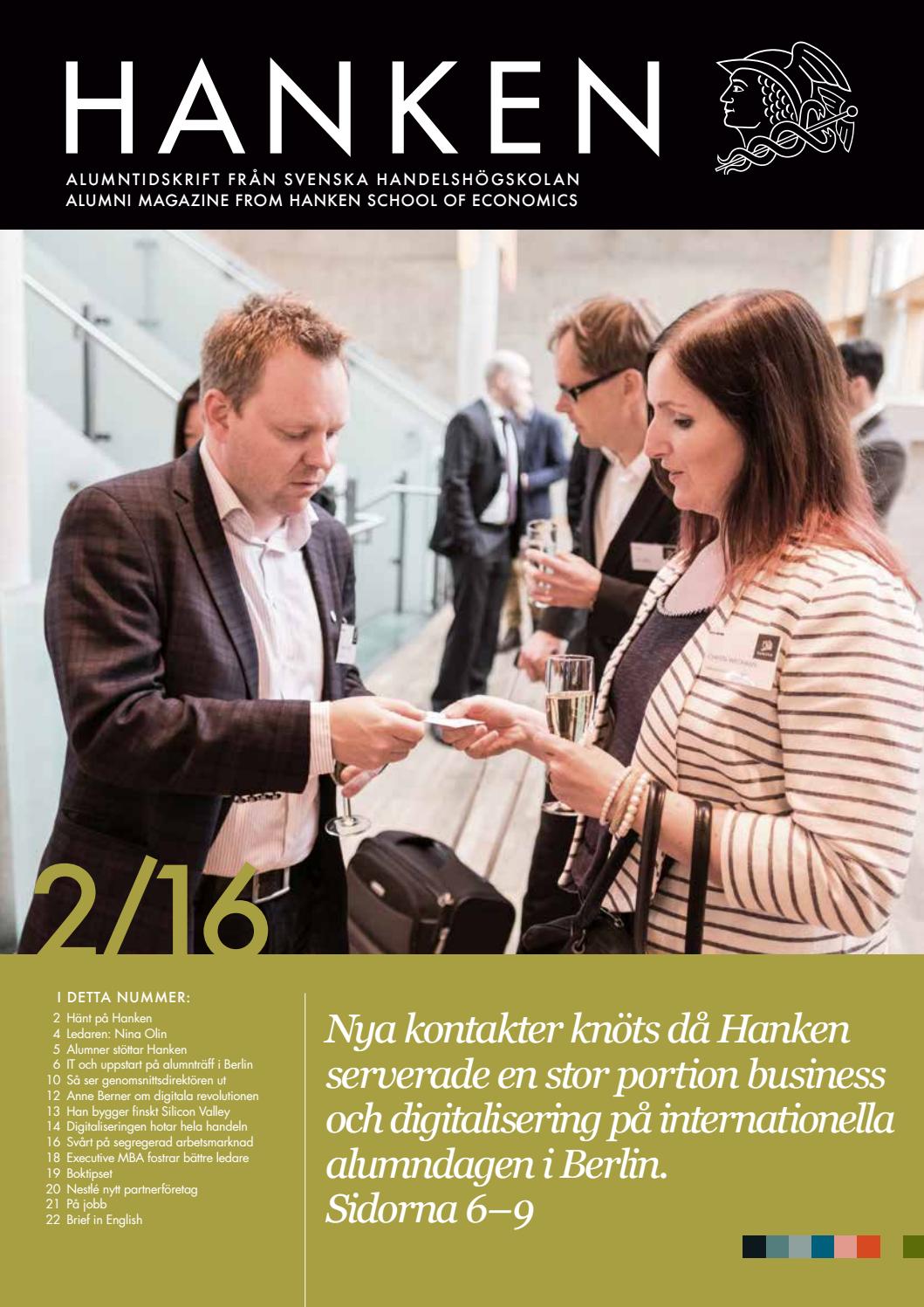 Hanken #2/2016 - En alumntidskrift från Svenska handelshögskolan by ...