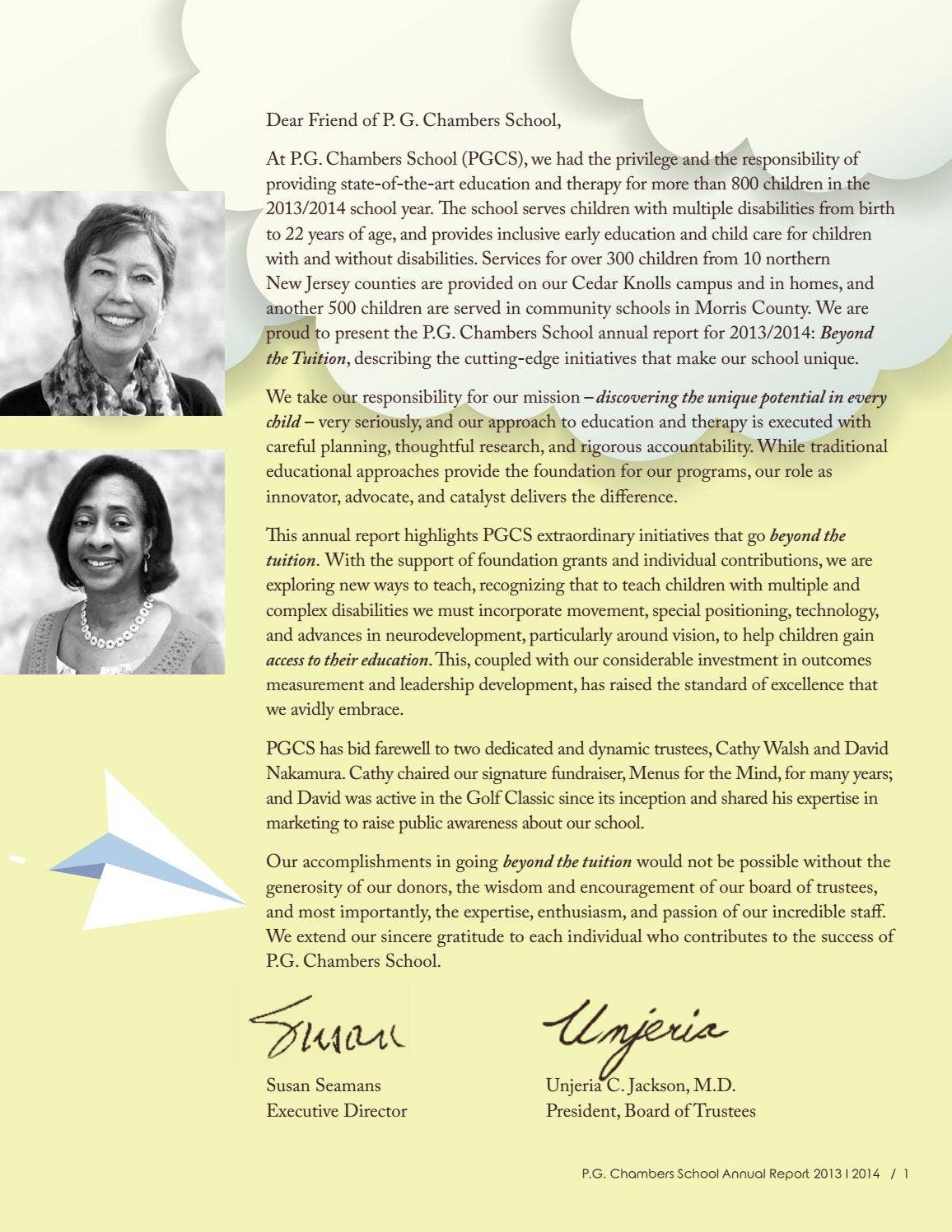 PGCS Annual Report 2013-2014 by P.G. Chambers School - Issuu