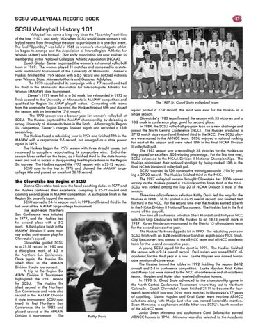 St. Cloud State Volleyball Recordbook 2016 by Tom Nelson - Issuu