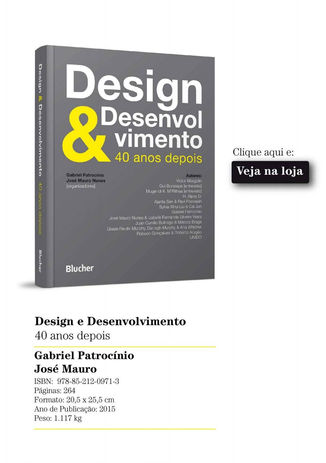 PATROCINIO-Design e Desenvolvimento-Amostra by Editora Blucher - Issuu