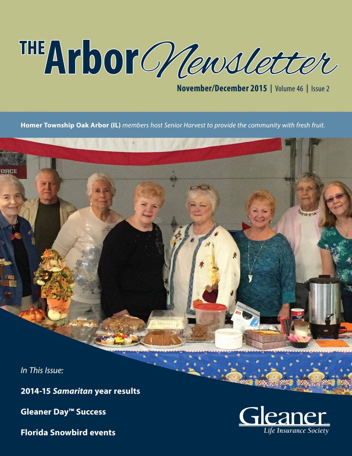 The Arbor Newsletter - Nov/Dec 2016 by Gleaner Life Insurance Society ...