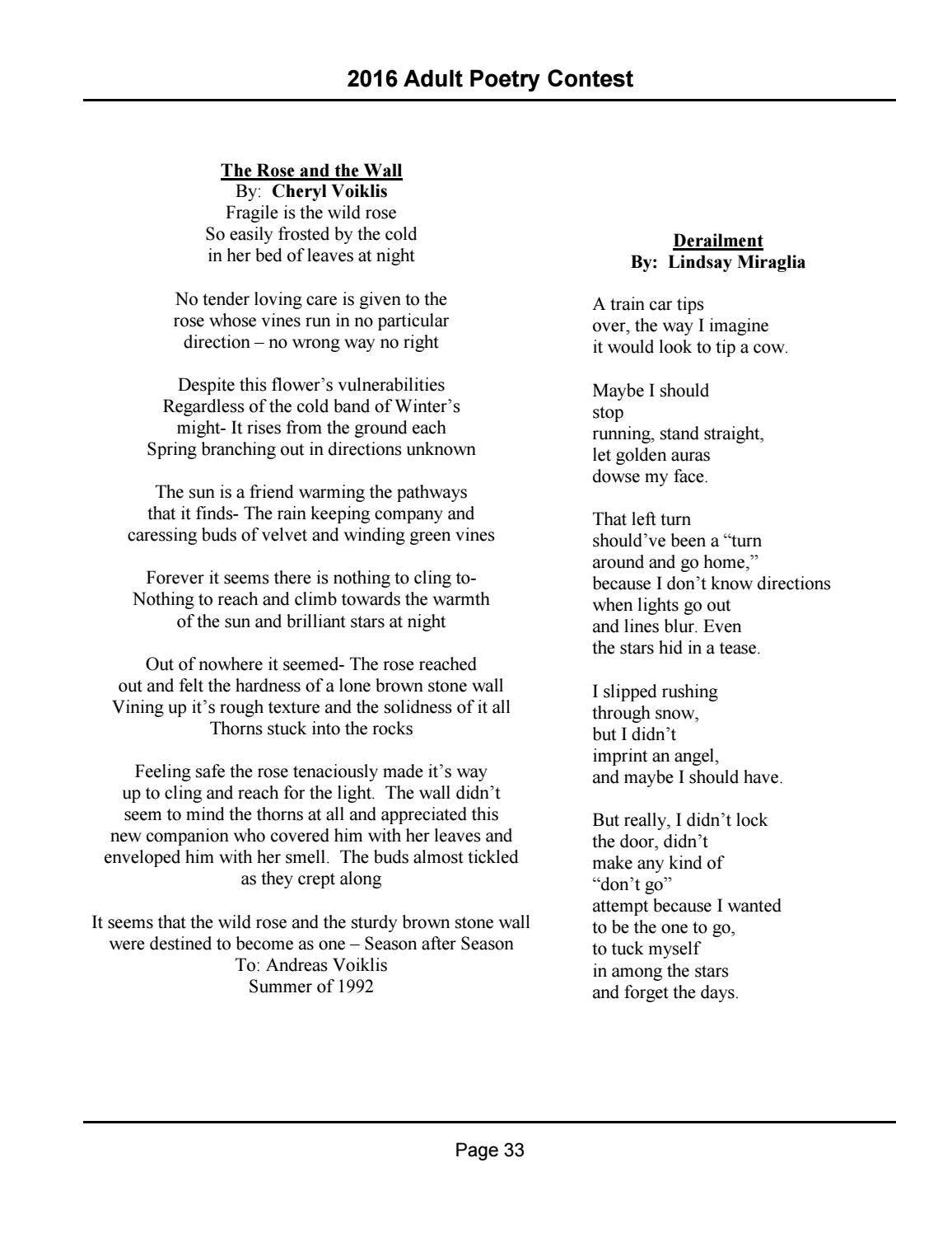 Stark County District Library Annual Poetry Contest Booklet Adults by ...