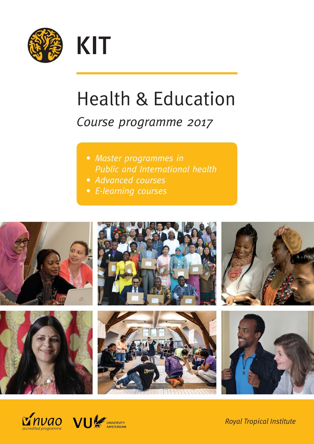 KIT Health and Education Course programme 2017 by Koninklijk Instituut ...