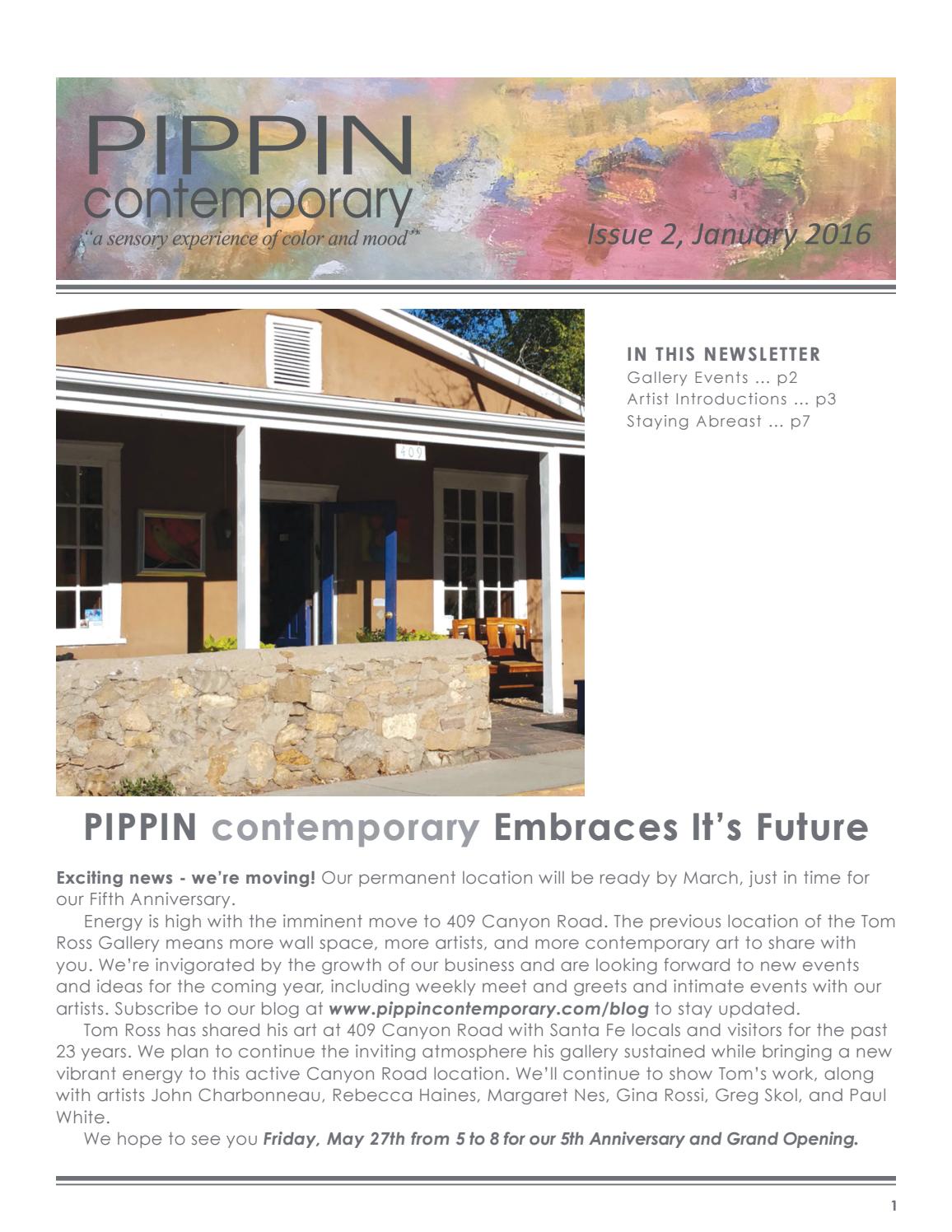 Pippin Contemporary Newsletter Issue 2, January 2016 by A. Pippin Contemporary - Issuu