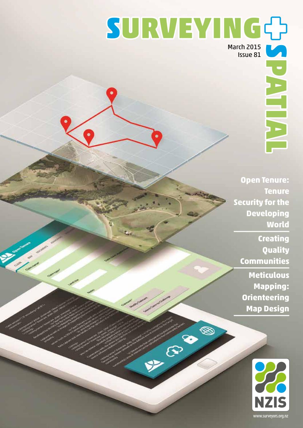 Surveying+Spatial Issue 81 March 2015 by Survey and Spatial New Zealand ...