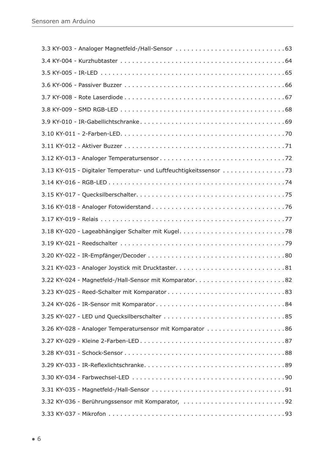 Sensoren am Arduino (Leseprobe) by Elektor - Issuu