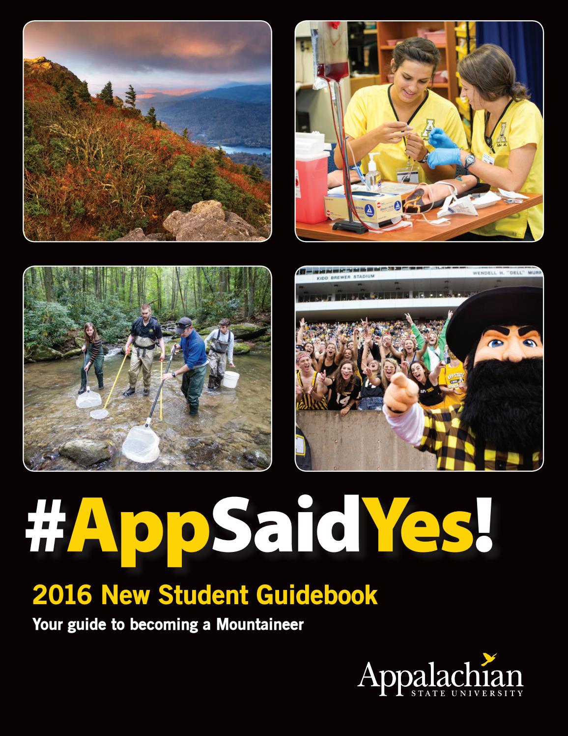 New student guidebook 2016 by Appalachian State University - Issuu