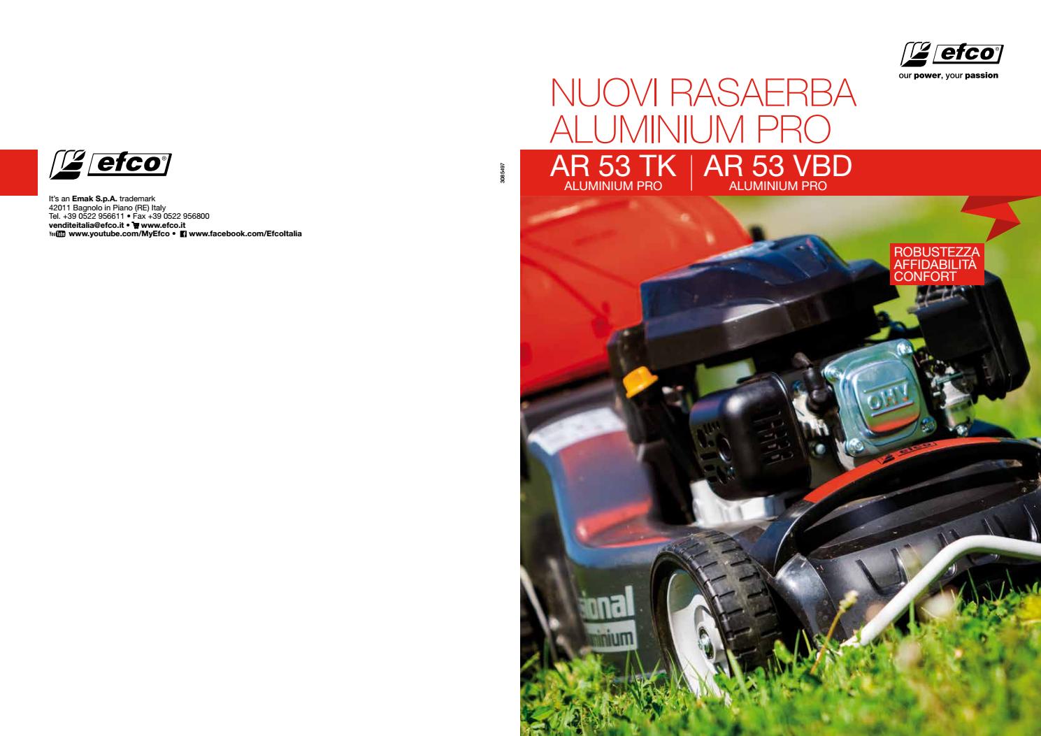 Rasaerba Efco ALUMINIUM PRO by Emak Spa - Issuu