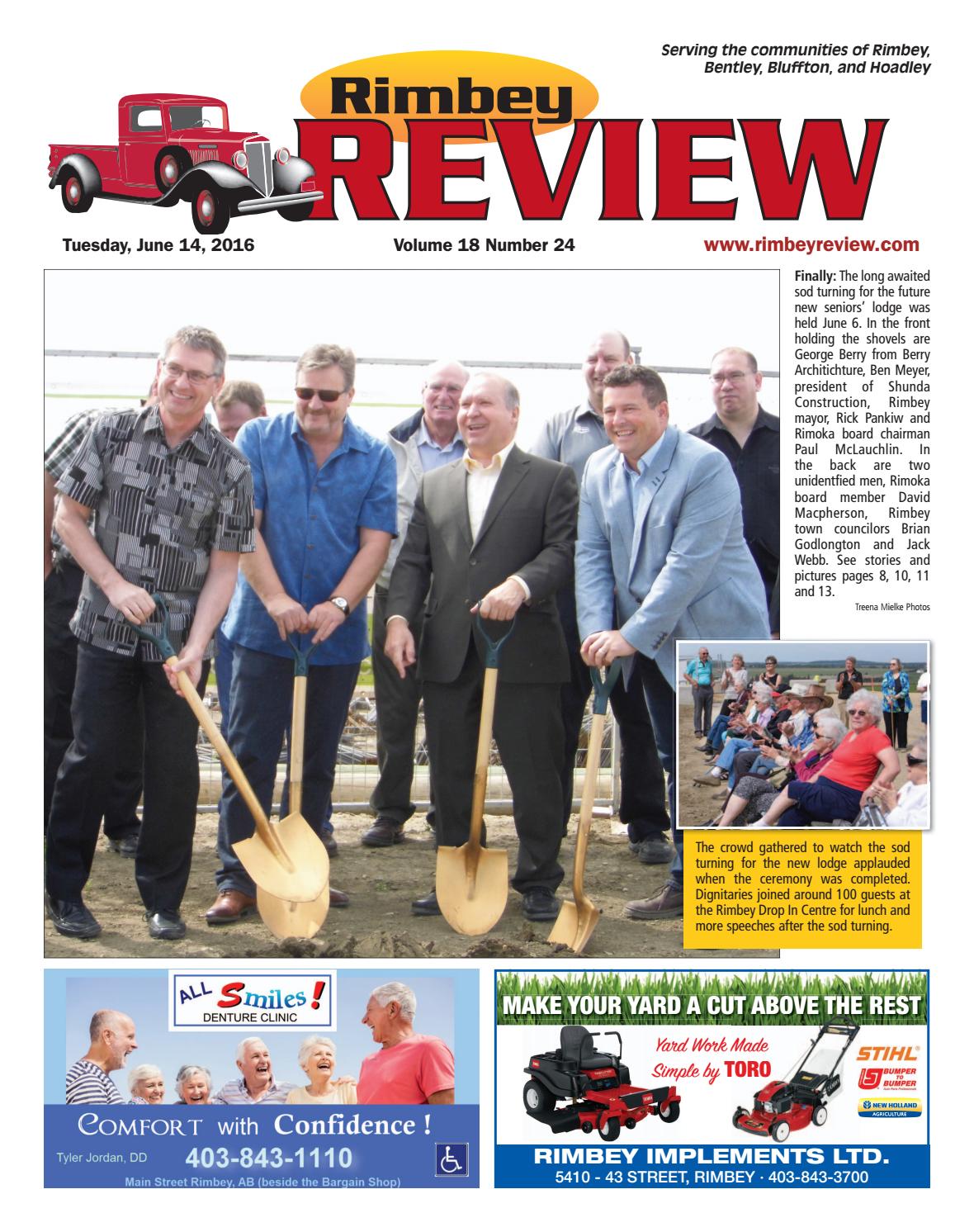 Rimbey Review, June 14, 2016 by Black Press Media Group - Issuu