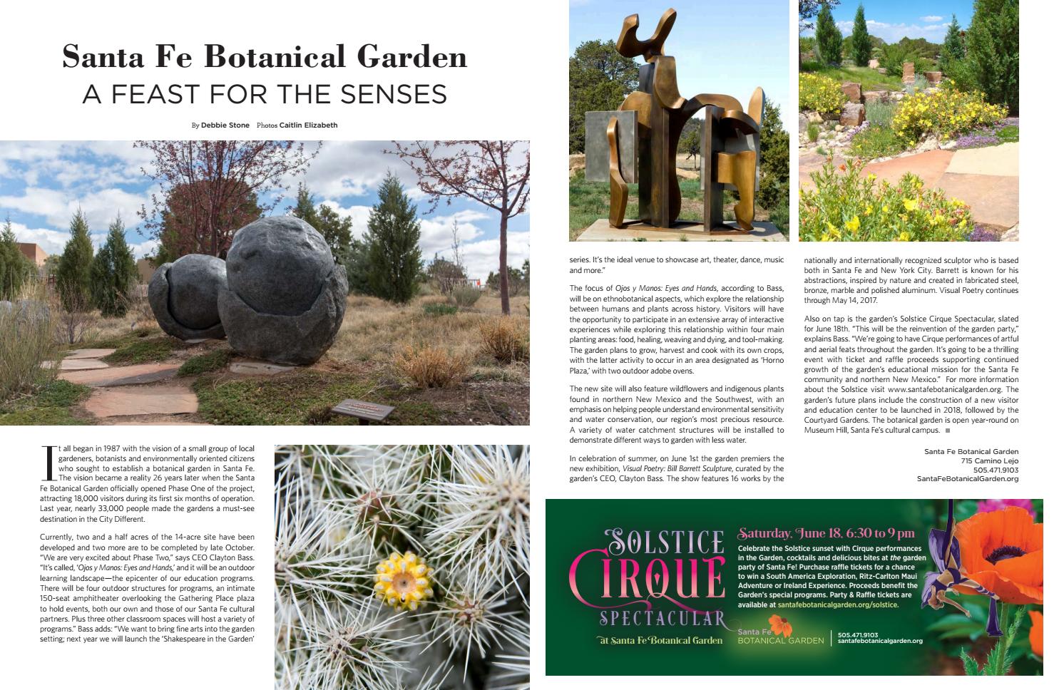 Santa Fe Botanical Garden A Feast For The Senses by Fine Lifestyles - Issuu