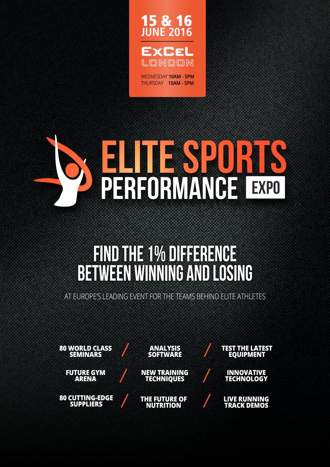 Elite Sports Performance Expo 2016 Show Guide by Fortem International ...