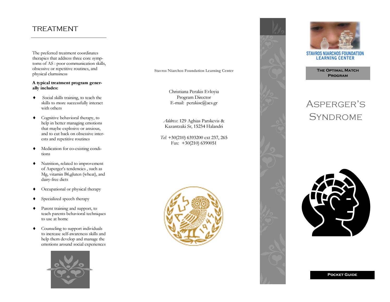 Asperger's Syndrome brochure by ACS Athens - Issuu