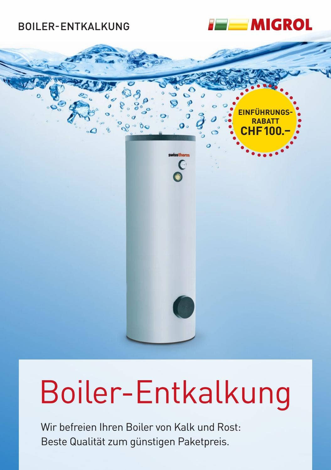 Broschüre Boiler-Entkalkung by Migrol - Issuu
