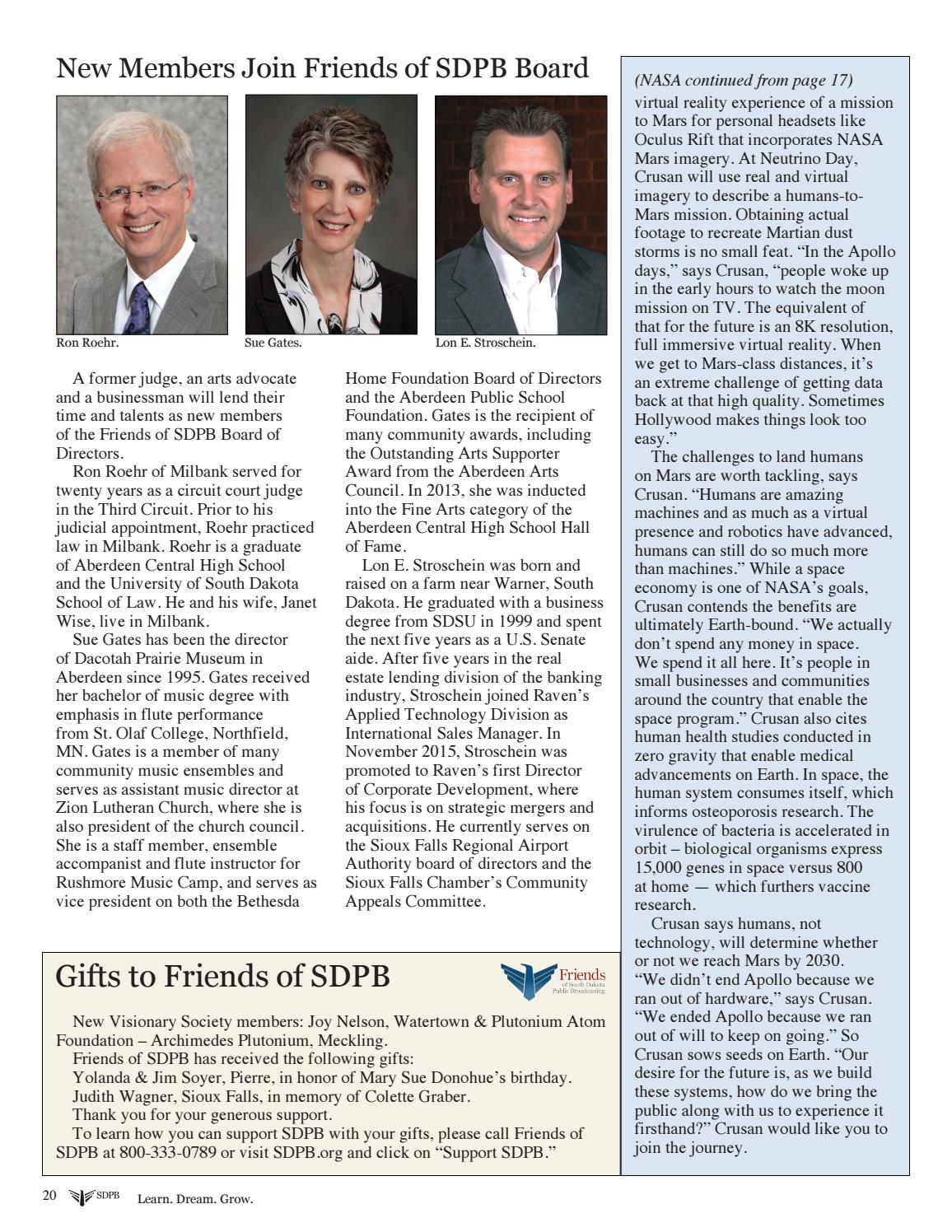 SDPB July 2016 Magazine by South Dakota Public Broadcasting - Issuu