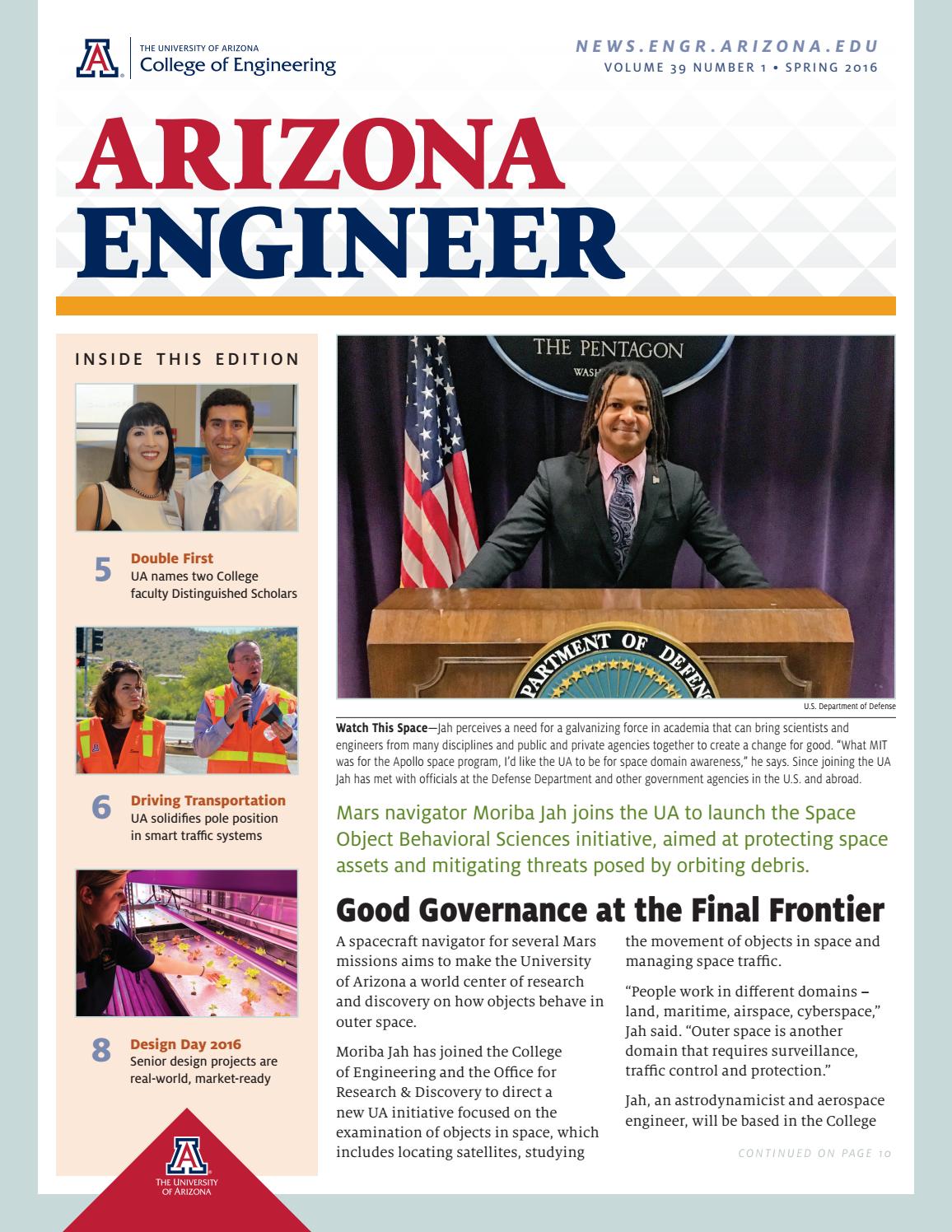 Arizona Engineer | 2016 spring edition by University of Arizona College ...