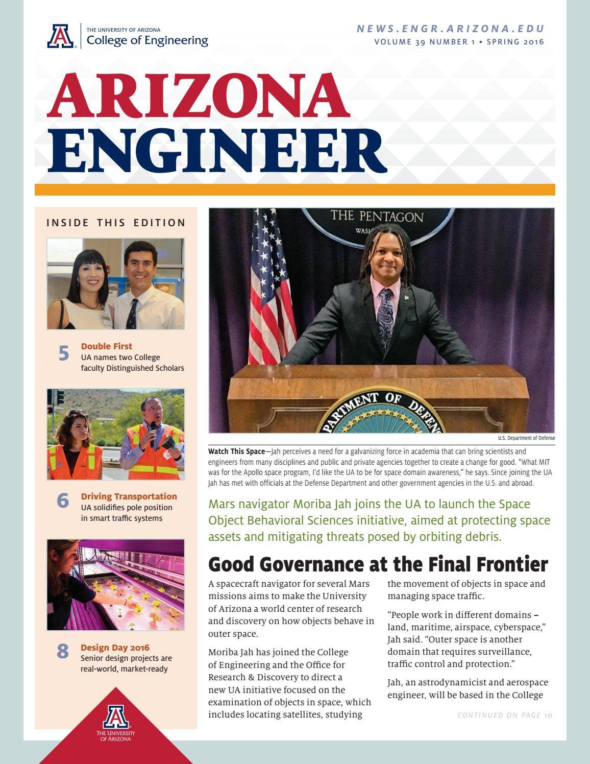 Arizona Engineer | 2016 spring edition by University of Arizona College ...
