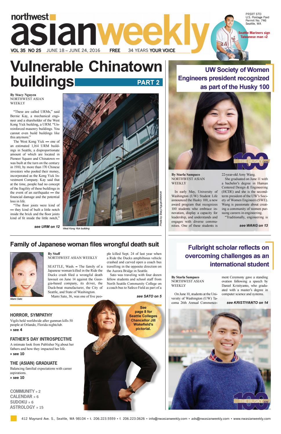 VOL 35 NO 25 | JUNE 18 – JUNE 24, 2016 by Northwest Asian Weekly - Issuu