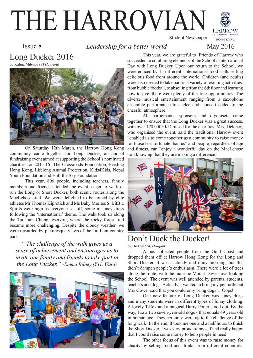 Harrow Hong Kong The Harrovian Issue 8 by Harrow International School ...