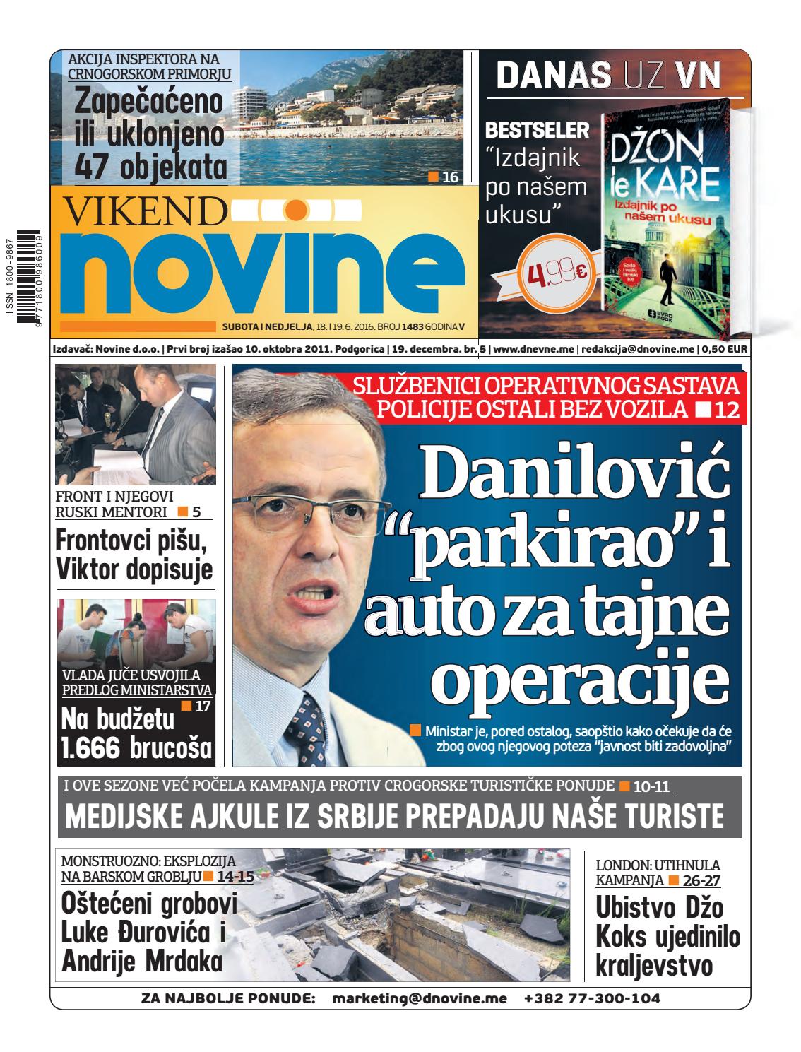 Dnevne novine 18. - 19 jun. 2016. by Dnevne Novine - Issuu