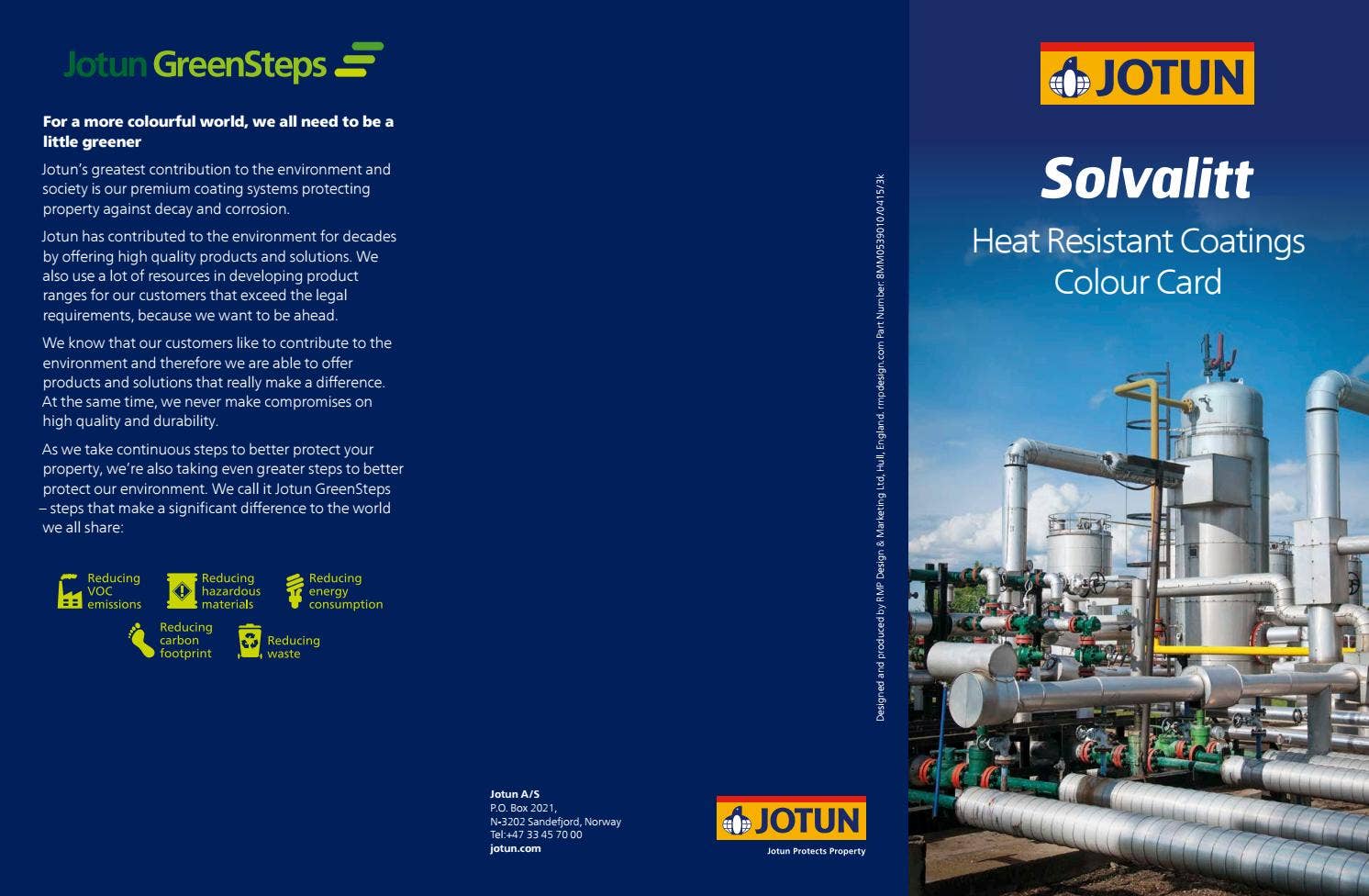 Solvalitt - heat resistant coatings colour card by Jotun Paints Arabia ...