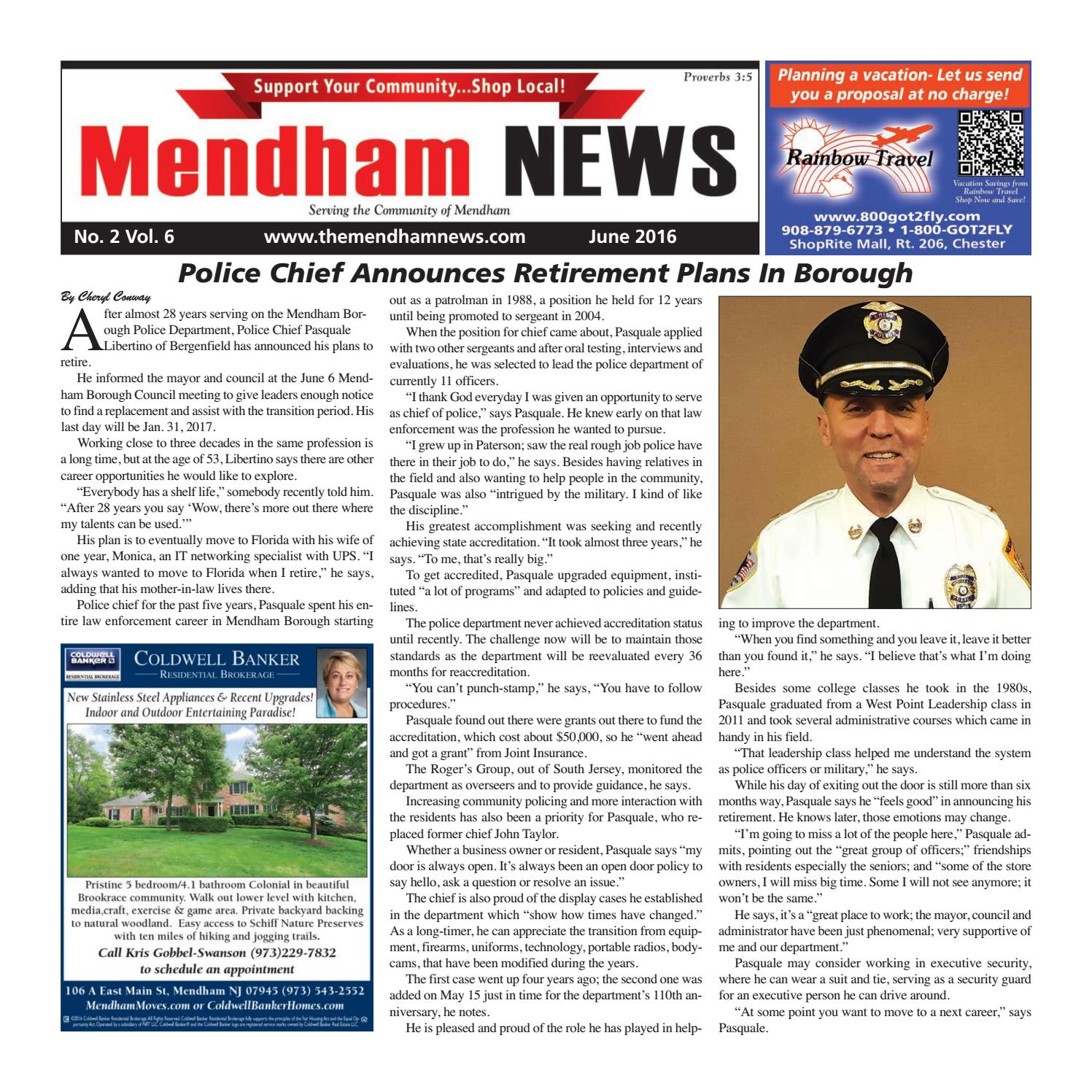 Mendham news june 2016 by My Life Publications..Maljon LLC - Issuu