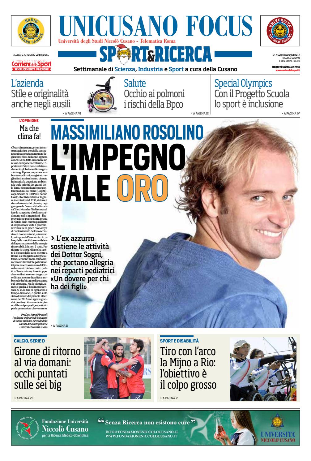 Unicusano focus 160105 by UniCusano - Università Niccolò Cusano - Issuu