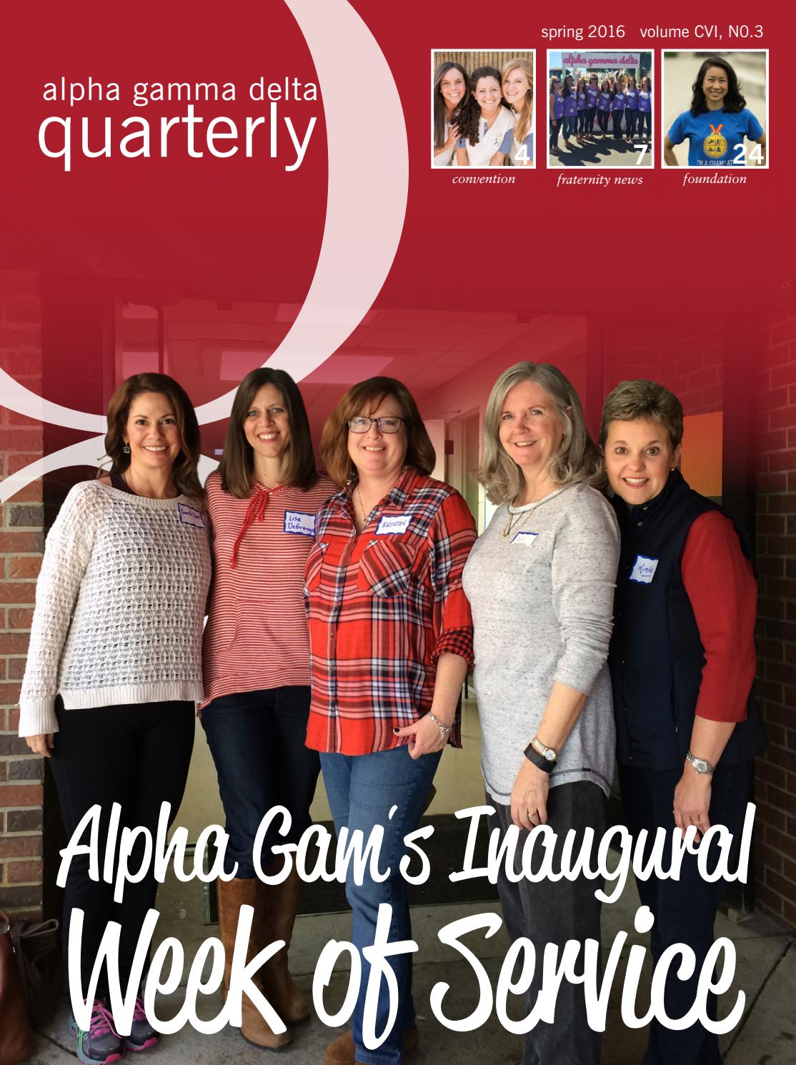 Alpha Gamma Delta Quarterly • Spring 2016 by Alpha Gamma Delta - Issuu