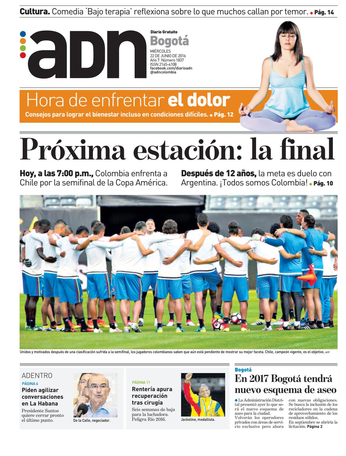 ADN Bogotá, Junio 22 de 2016 by diarioadn.co - Issuu