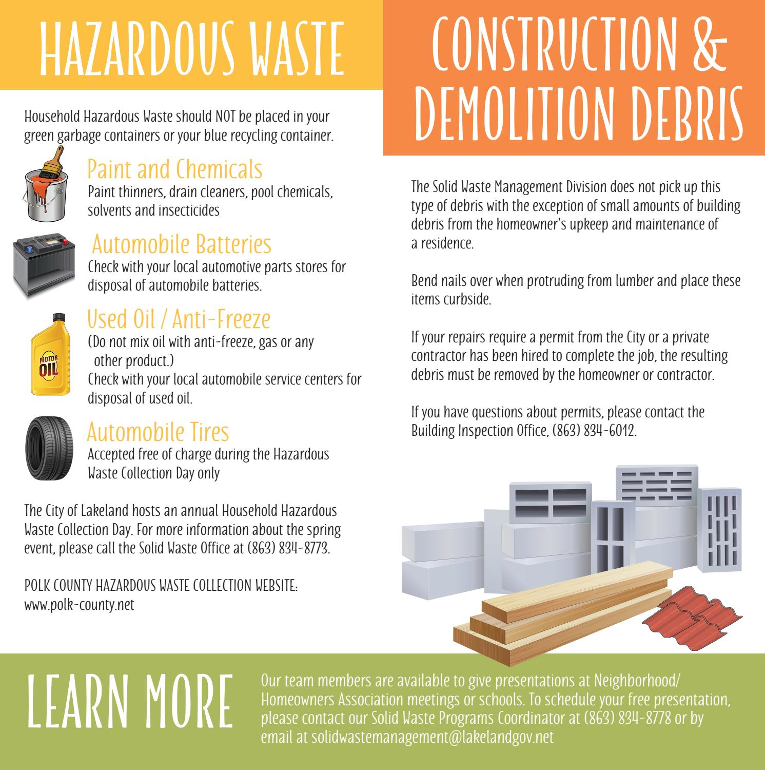 Brochure Template Company Wastes Disposal