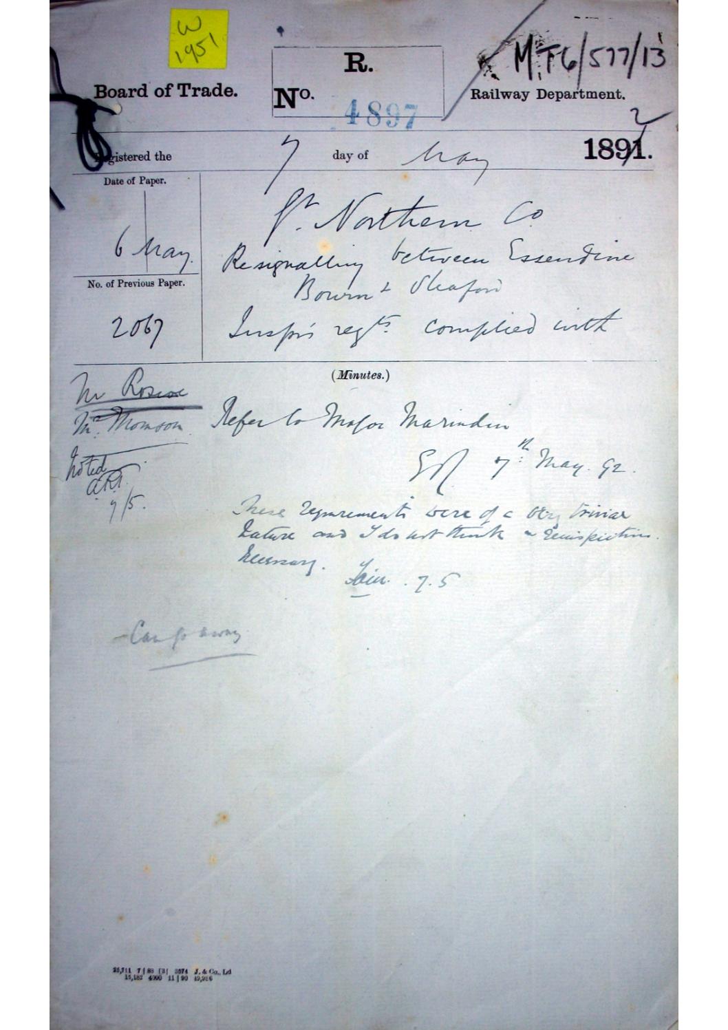 MT6 577 13 Essendine - Bourne - Sleaford resignalling by John ...