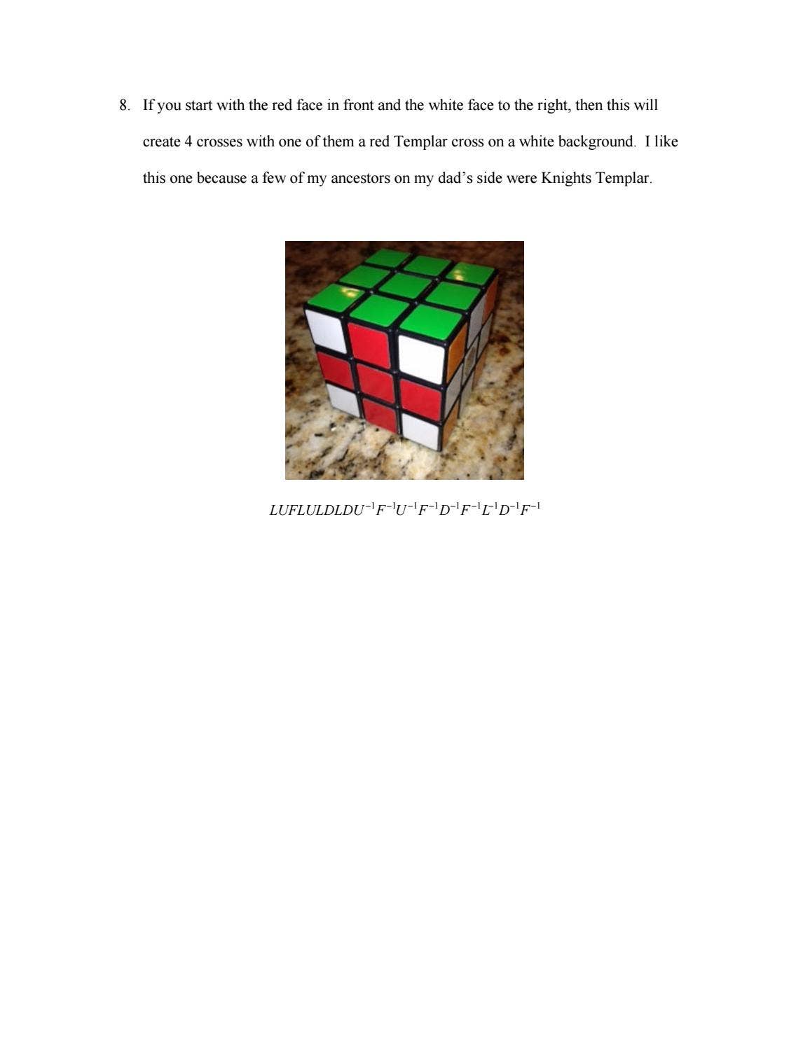 Doc benton's fantastic guide to group theory, rubik's cube ...