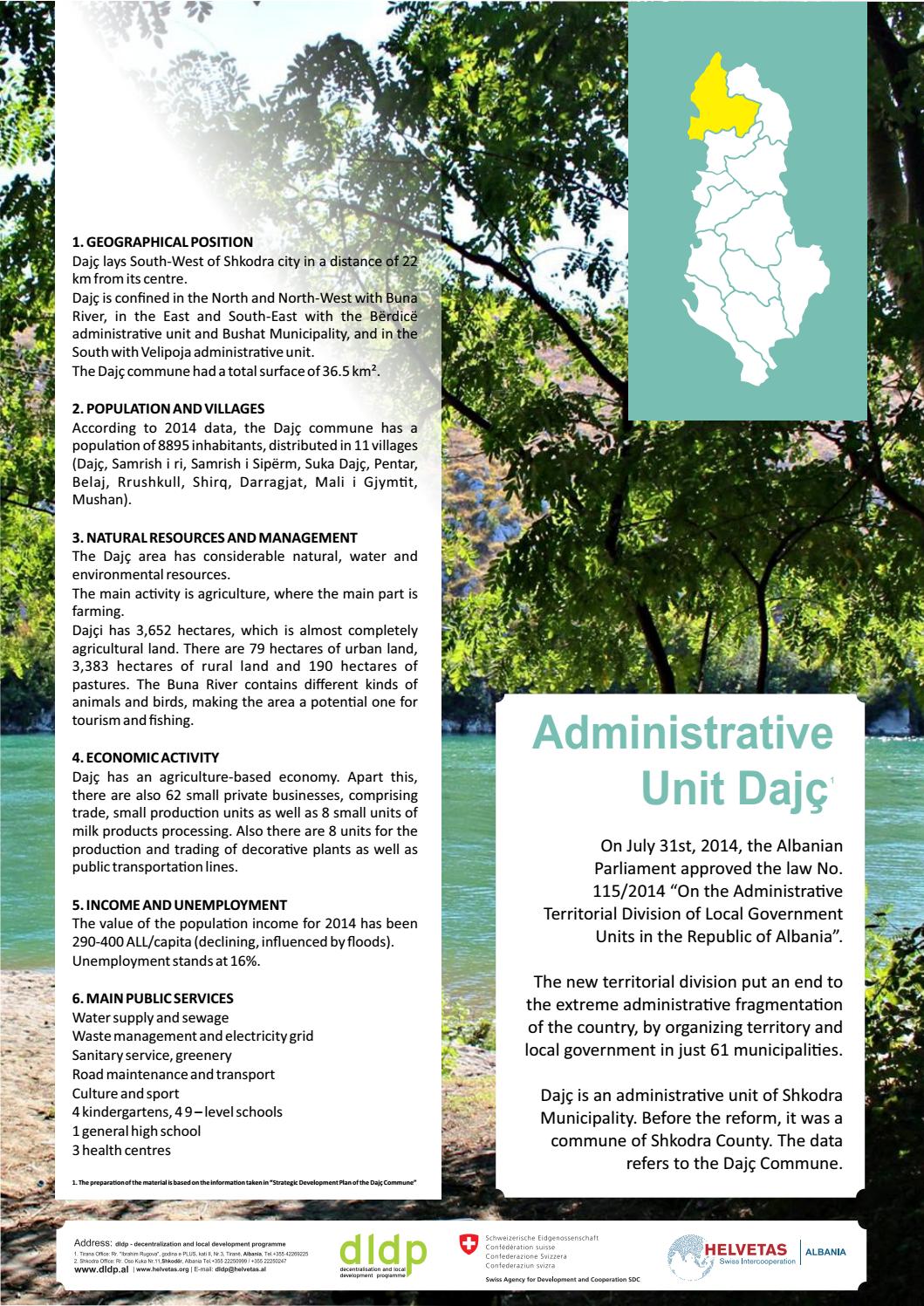 Administrative Unit Dajç by dldp albania - Issuu