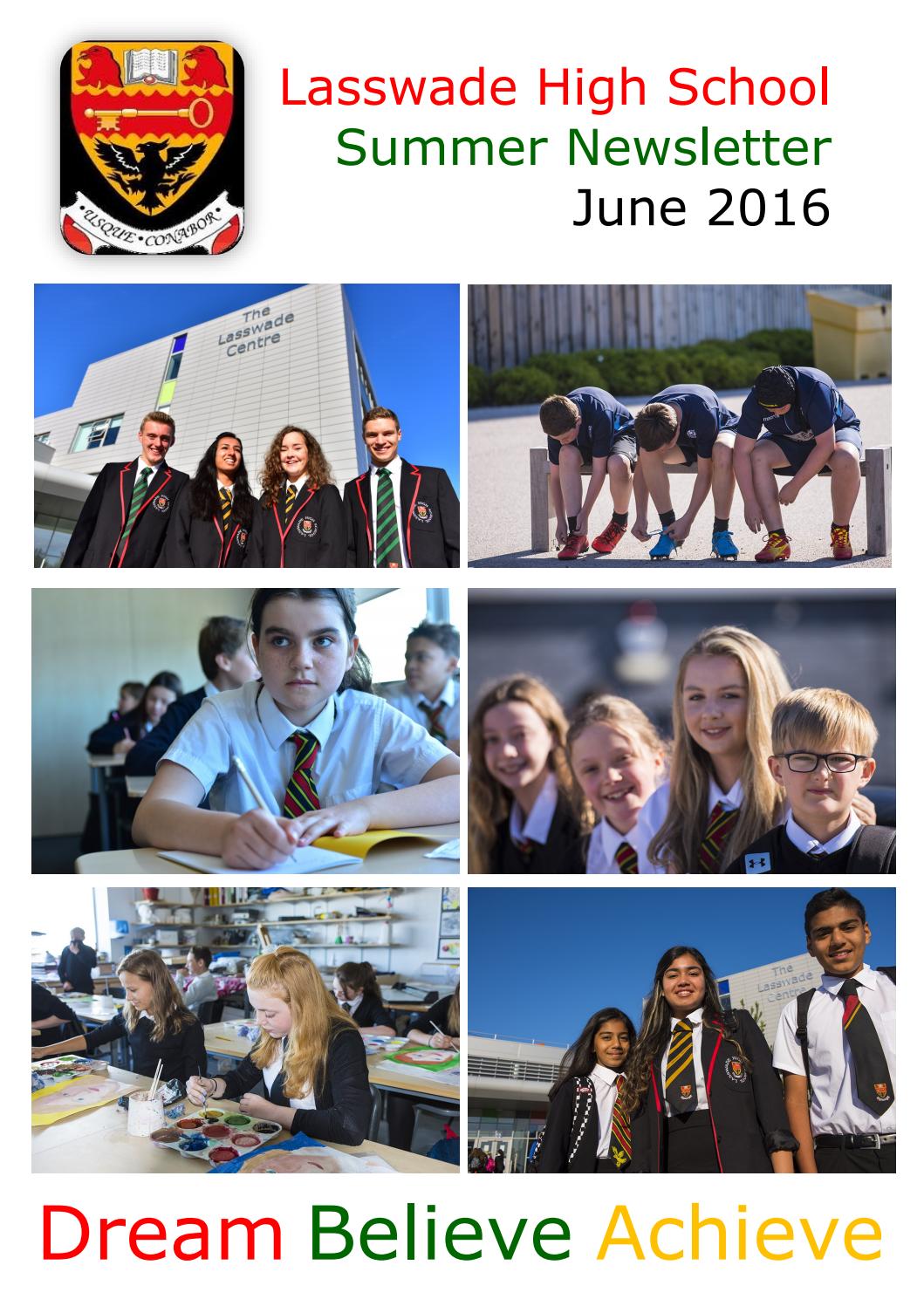 Lasswade high school summer newsletter 2016 by colin Mitchell - Issuu