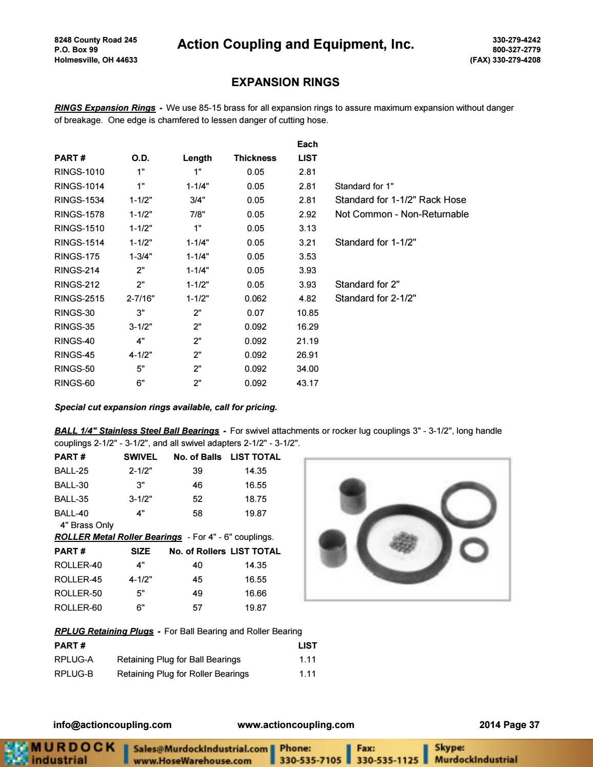 Action coupling catalog fire hydrant adapters storz aluminum brass ...
