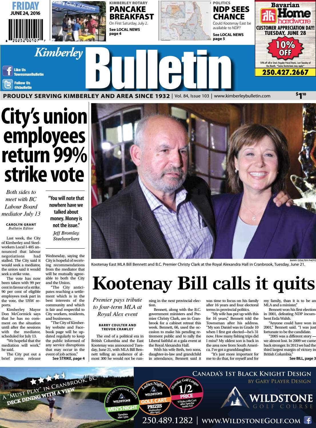 Kimberley Daily Bulletin, June 24, 2016 by Black Press Media Group - Issuu