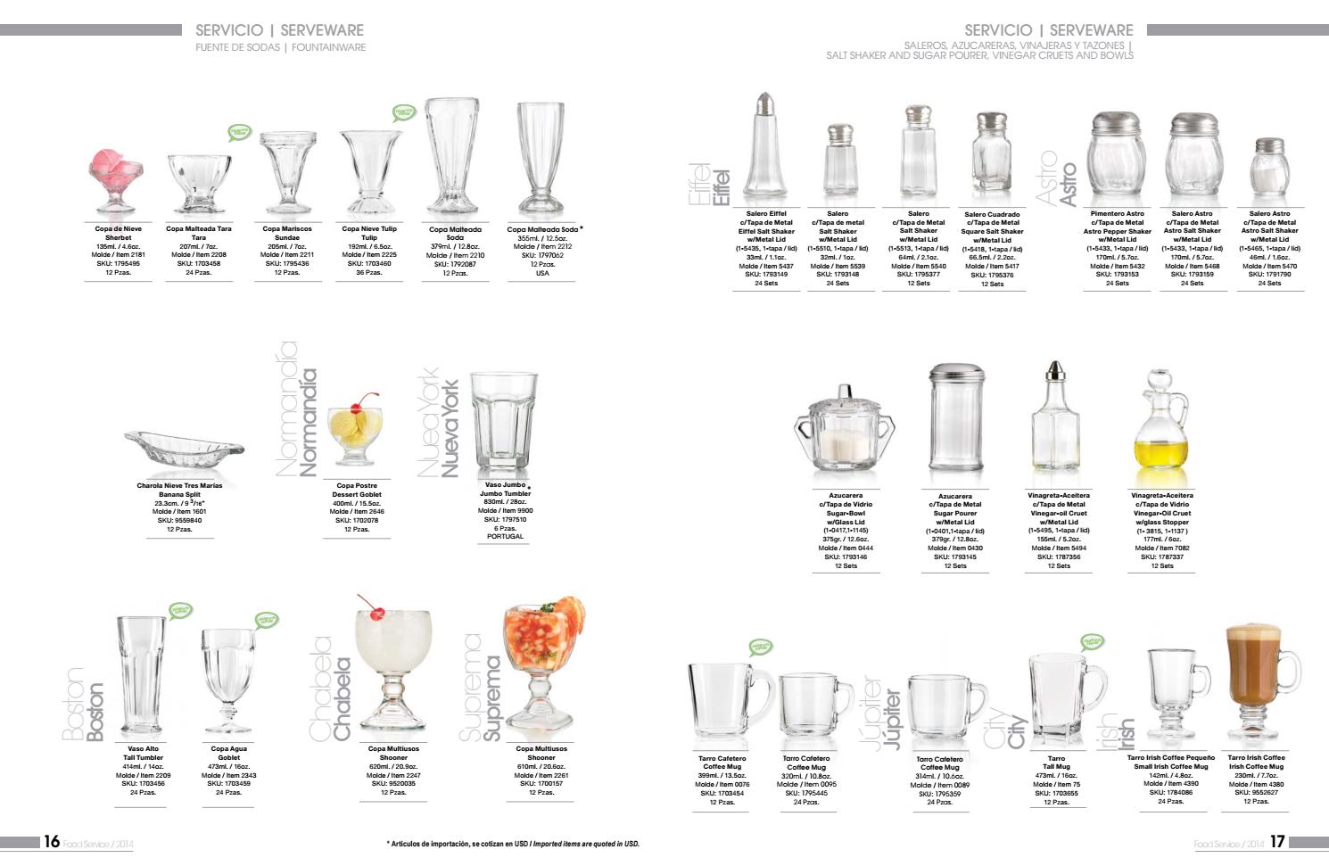 Cristaleria crisa libbey catalogo general by Servitel - Issuu