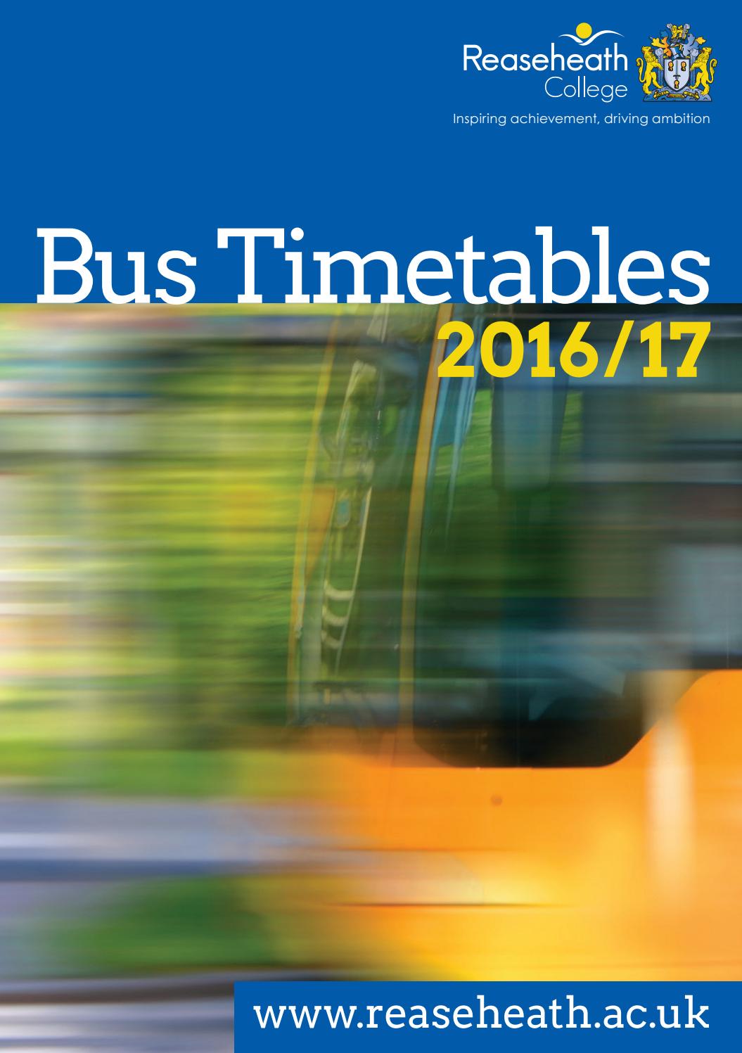 Student information 2016 transport web ready by Reaseheath College - Issuu