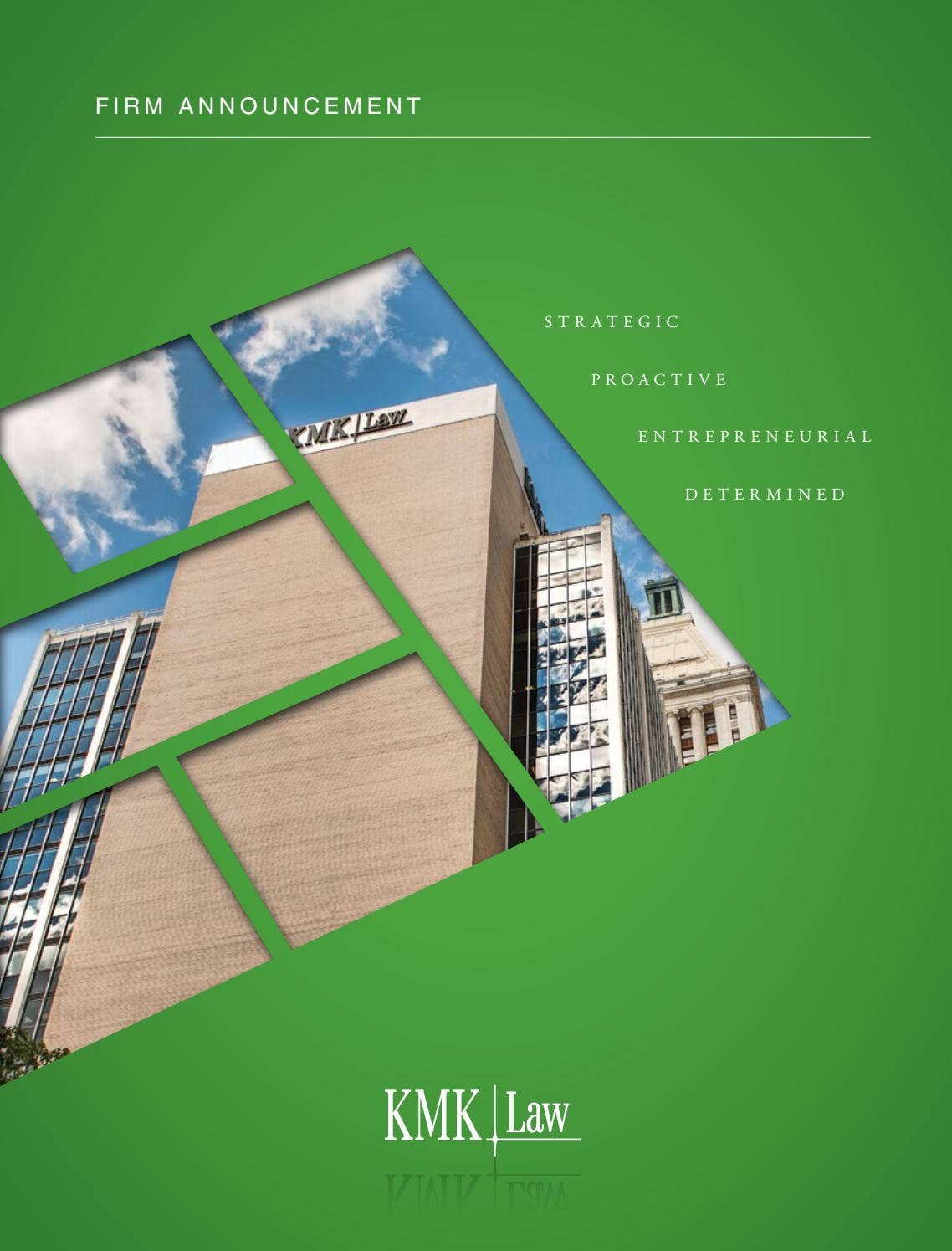 KMK Law Firm Announcement 2016 by Keating Muething & Klekamp PLL - Issuu