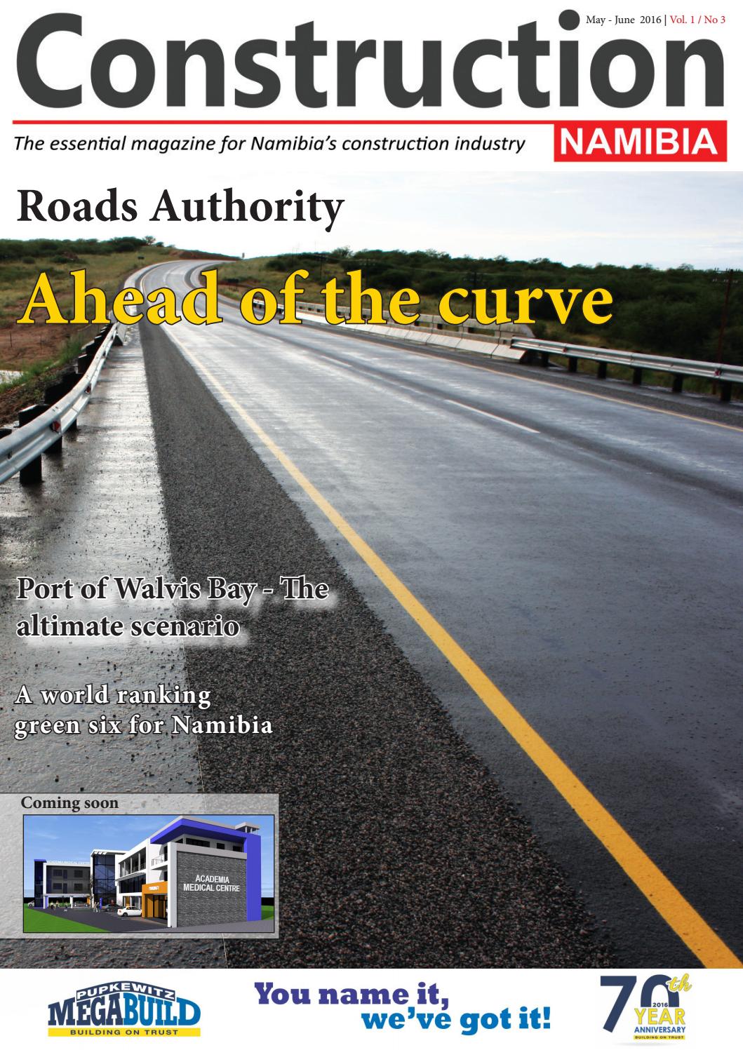 Construction namibia may june 2016 (high res) by Namibia's Construction and Mining Magazine - Issuu