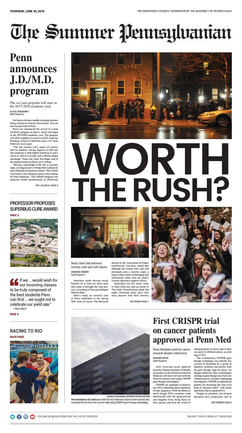 June 30, 2016 by The Daily Pennsylvanian - Issuu