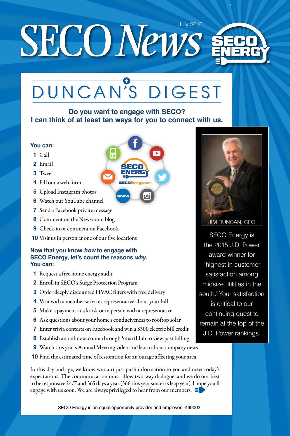 July 2016 SECO News by SECO Energy - Issuu