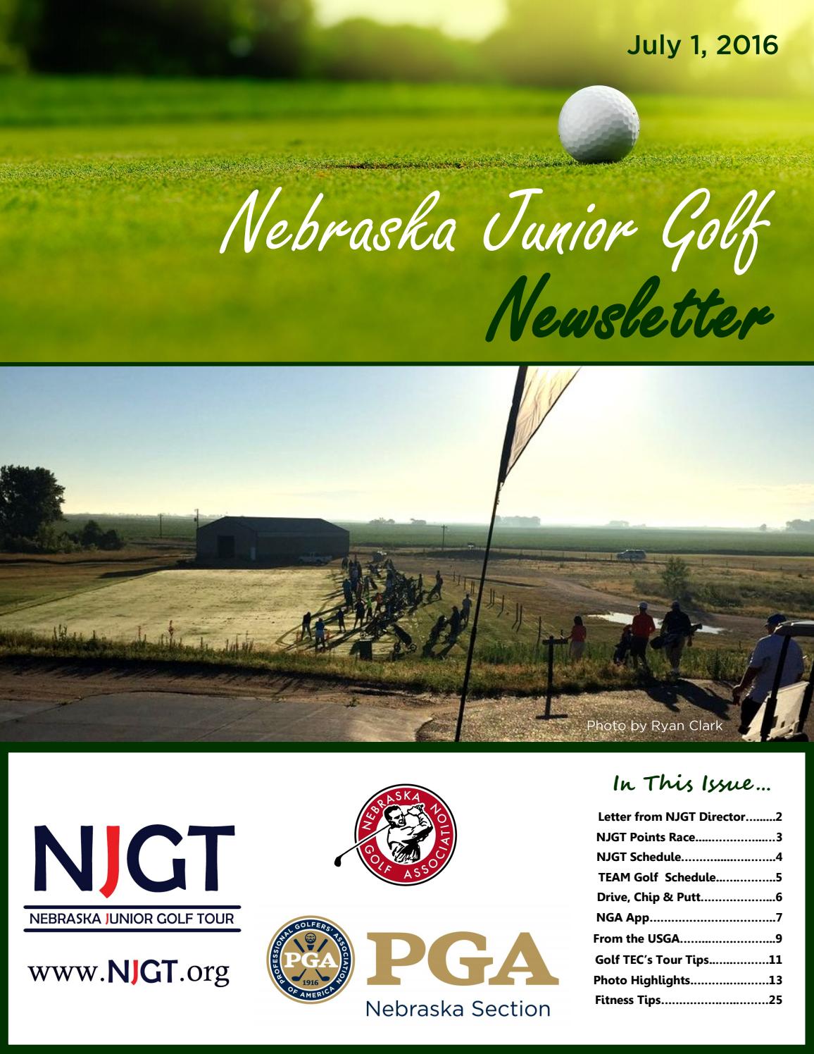 Nebraska Junior Golf Newsletter- July 1, 2016 by David Honnens - Issuu