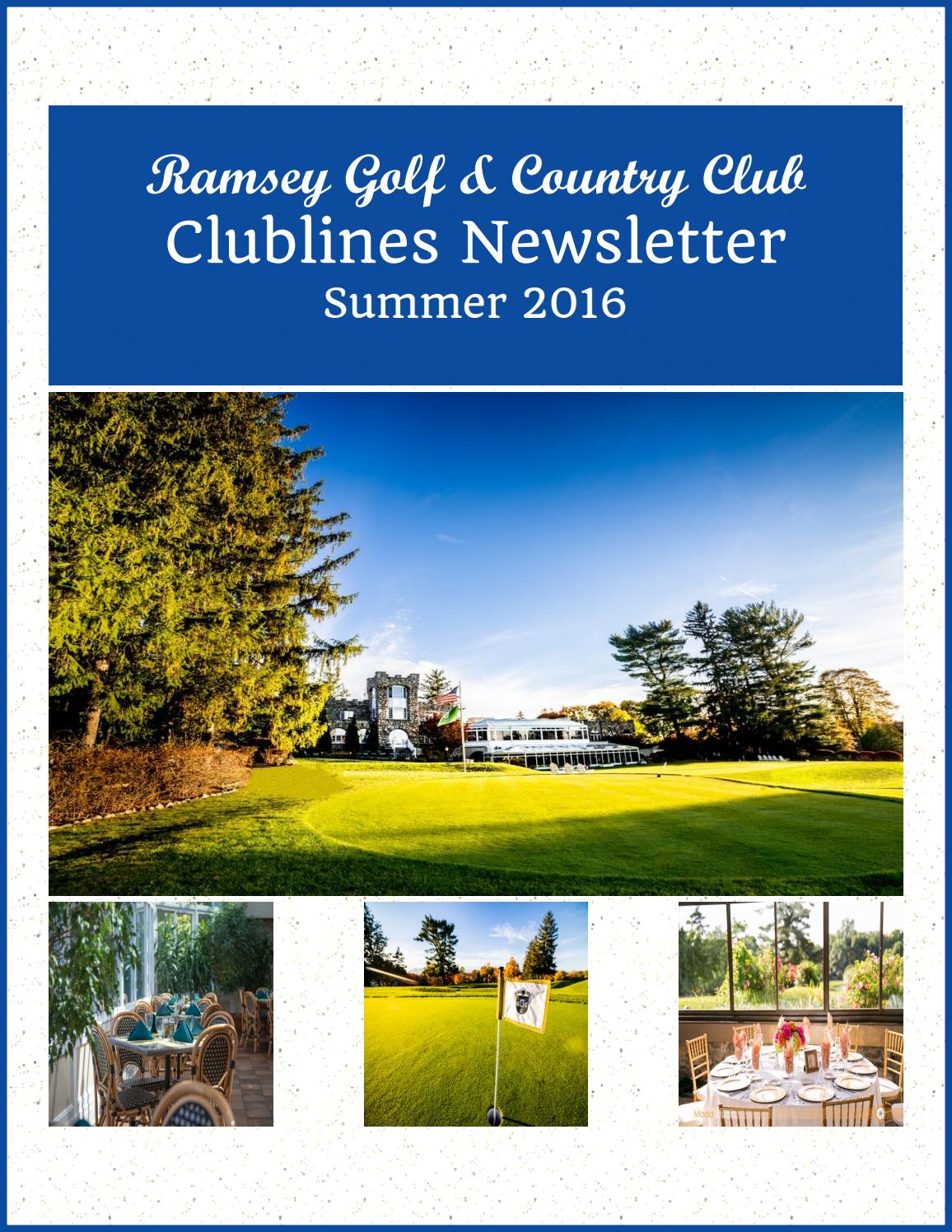 Ramsey Golf & Country Club | Clublines Newsletter | July-September by ...