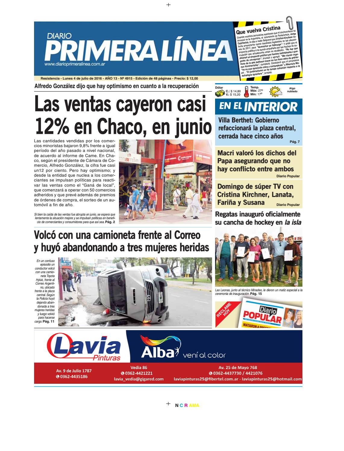 Primera linea 4915 04 07 16 by Diario Primera Linea - Issuu